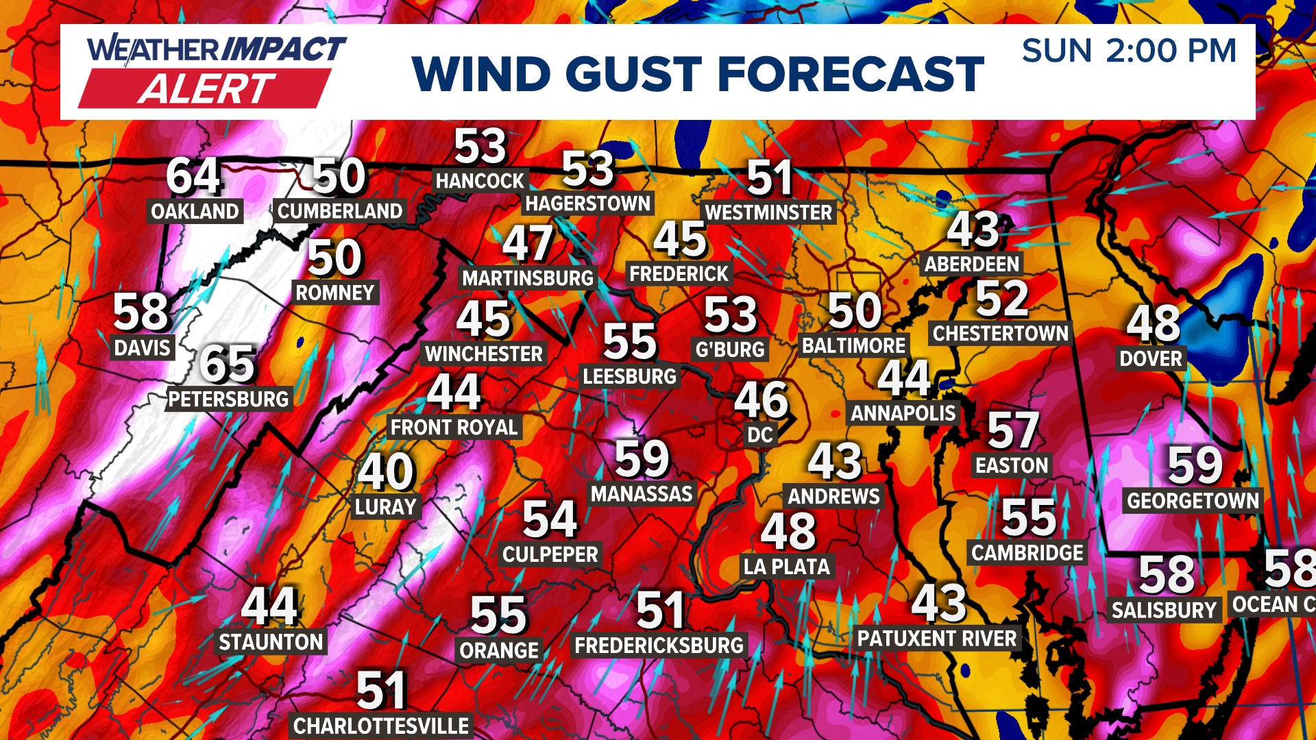 DC Weekend Weather wintry mix to rain, strong winds Sunday | wusa9.com
