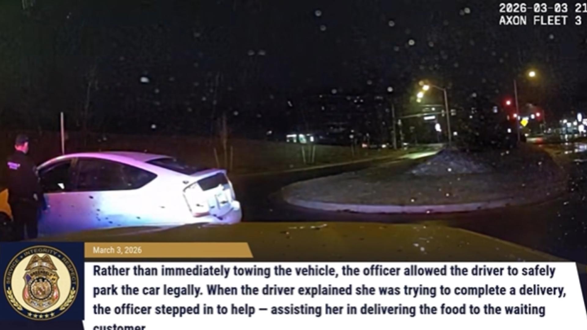 Greenbelt officer completes DoorDash delivery after ticketing driver ...