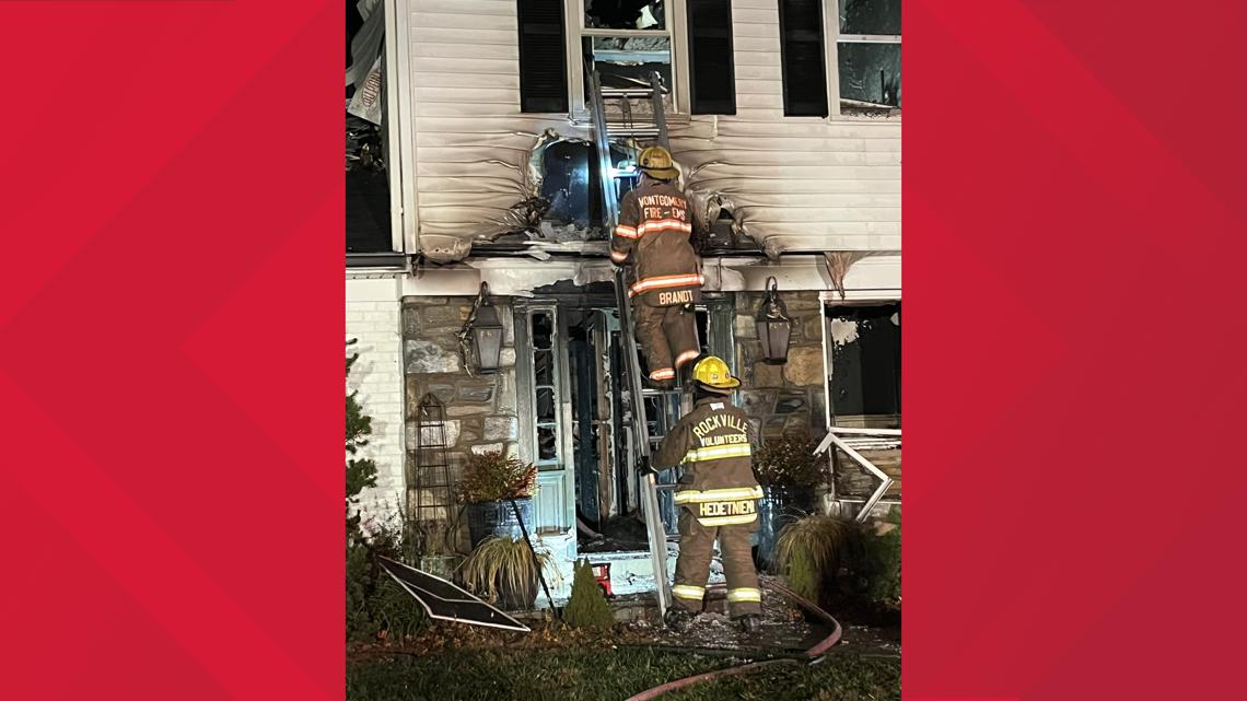 60 firefighters respond to house fire in Montgomery County | wusa9.com