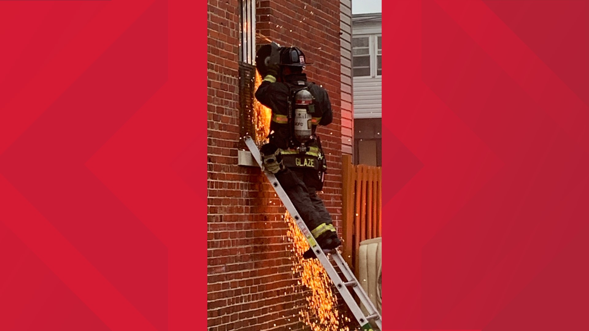Firefighter cuts through bars to save woman from fire in DC | wusa9.com