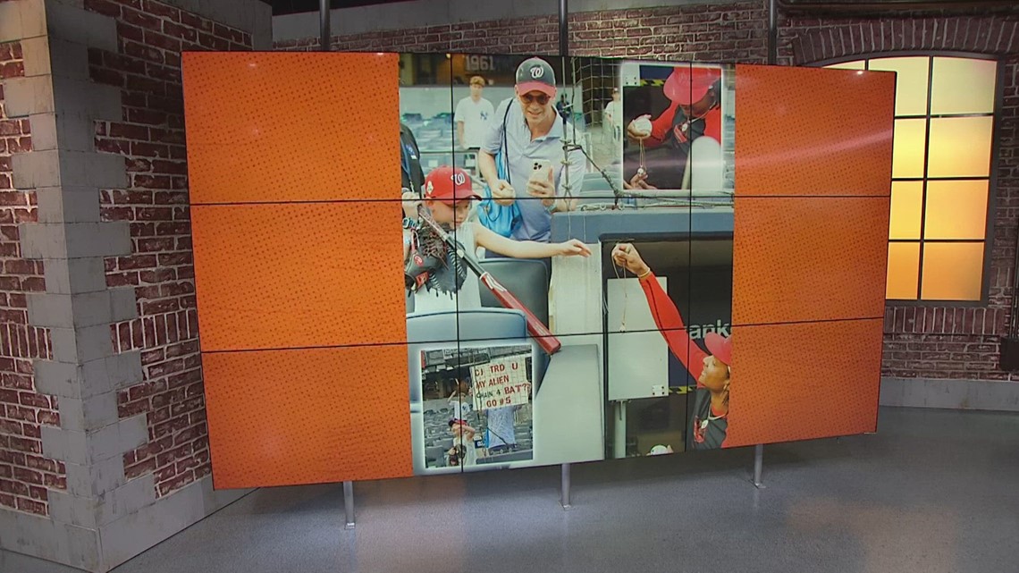 Nats fan trades chain for bat with CJ Abrams | Get Uplifted | wusa9.com