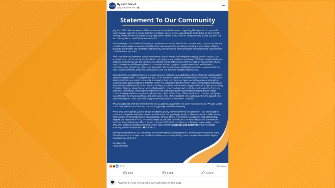 Nysmith School for The Gifted in Herndon faces antisemitism accusations ...