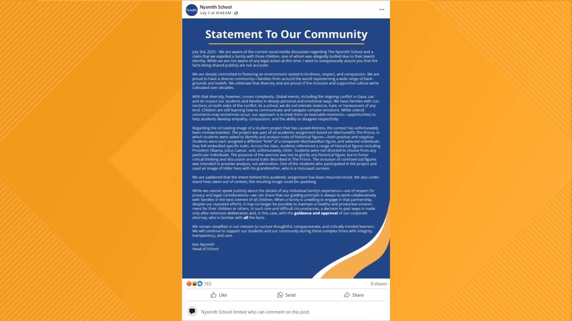 Nysmith School for The Gifted in Herndon faces antisemitism accusations ...