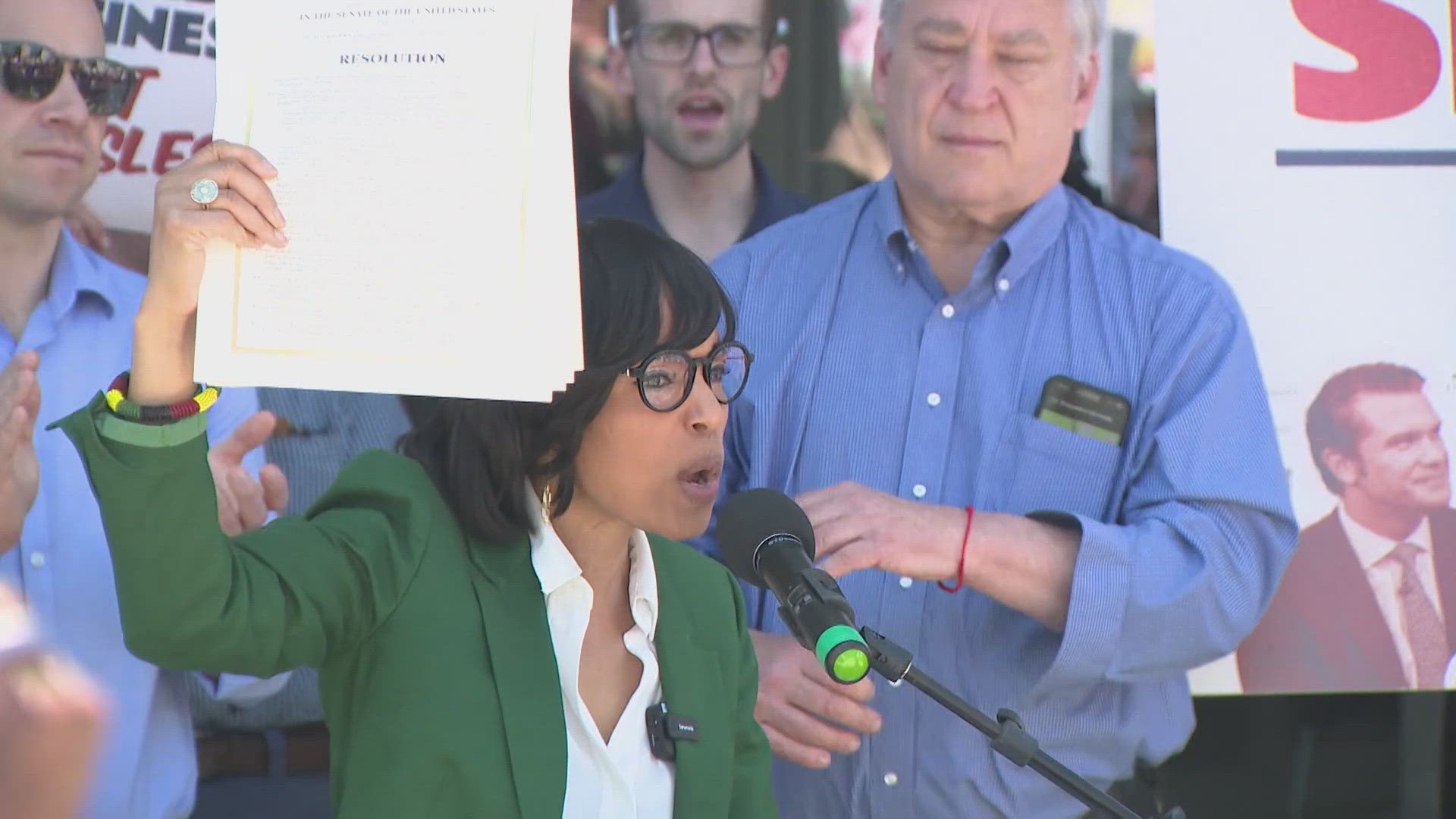 Angela Alsobrooks joins protesters outside NIH, calls for RFK Jr. to ...