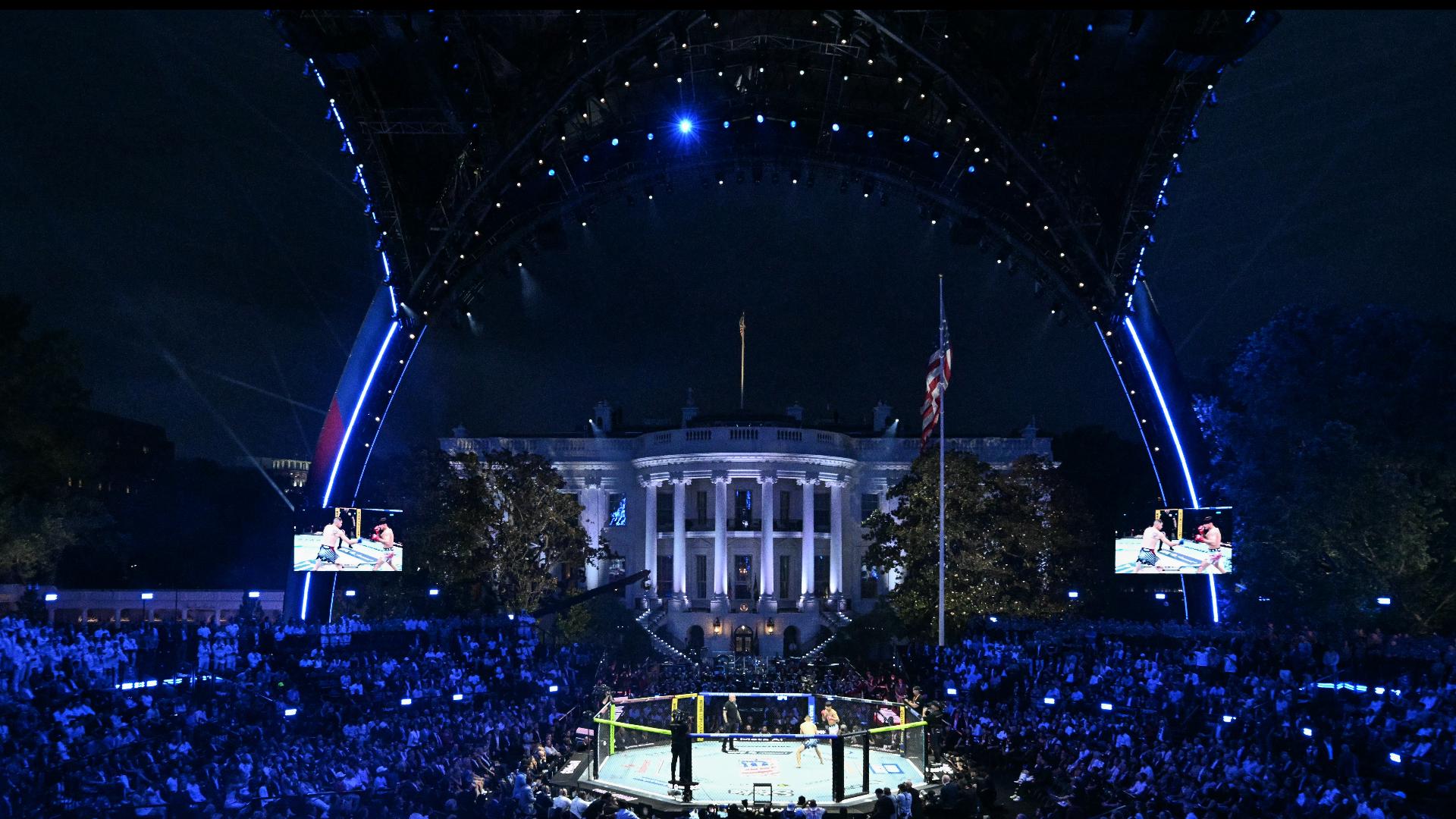 UFC fans head to DC for historic White House UFC event, celebrating ...