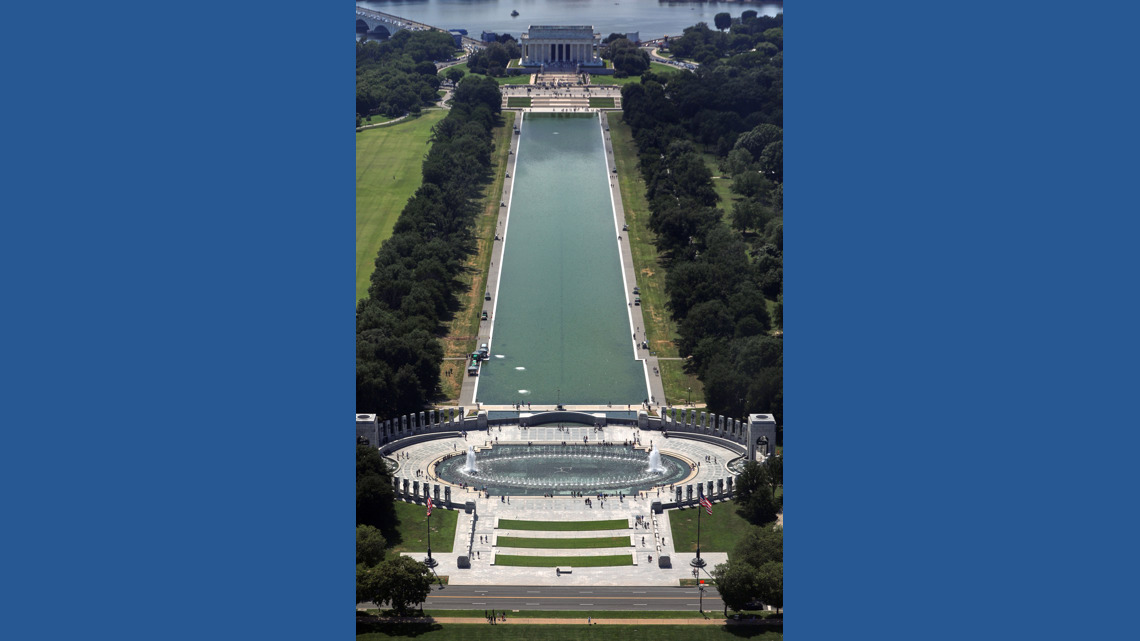 Green algae spotted in DC's Reflecting Pool days after completion of ...