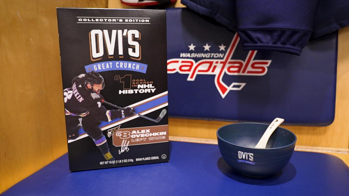 Giant Food and Ovechkin launch Ovi's Great Crunch cereal ahead of new season | wusa9.com