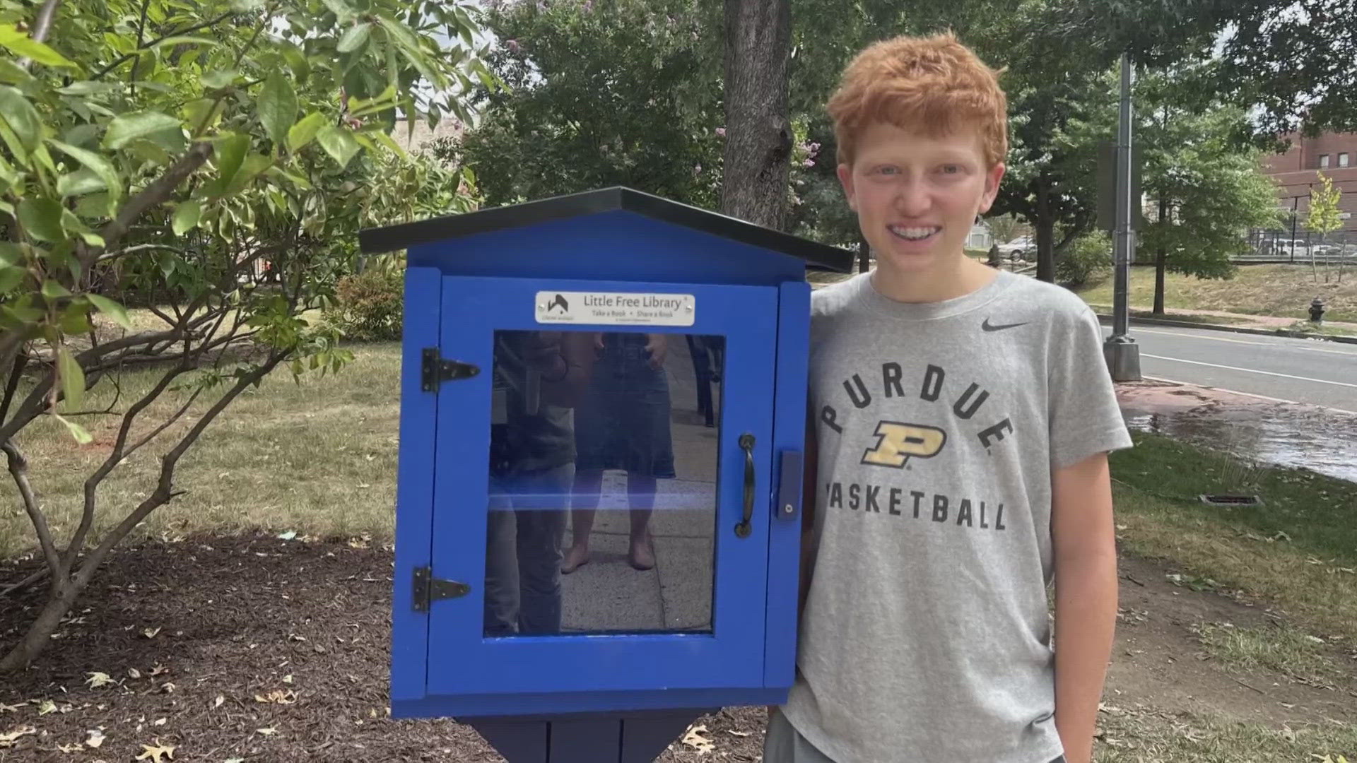 13-year-old builds Little Free Library at KIPP in DC | wusa9.com