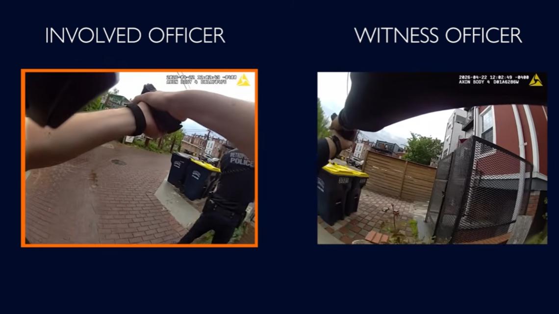 Body camera footage shows man in body armor arrested after firing at DC ...