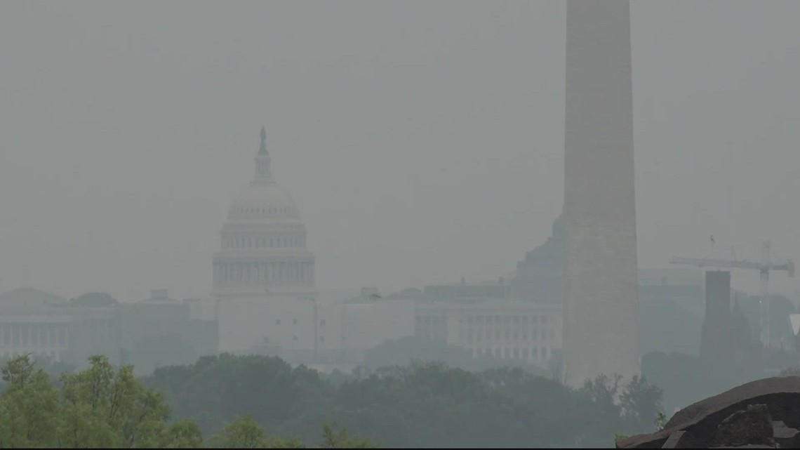 DC air quality impacted by Canadian wildfires again | wusa9.com