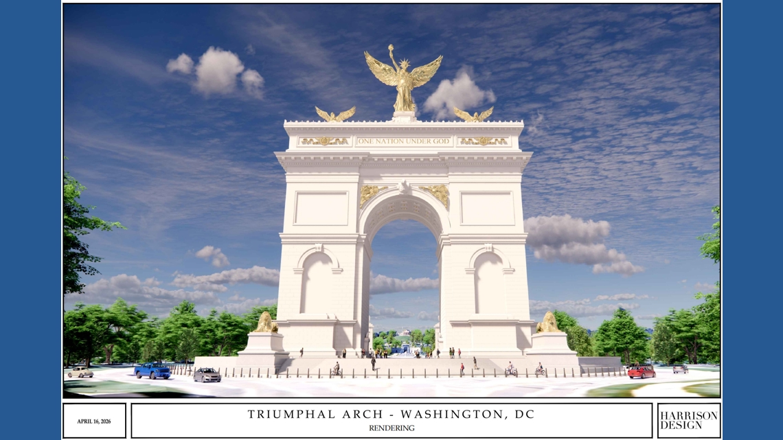 New photos of Triumphal Arch released by White House | wusa9.com