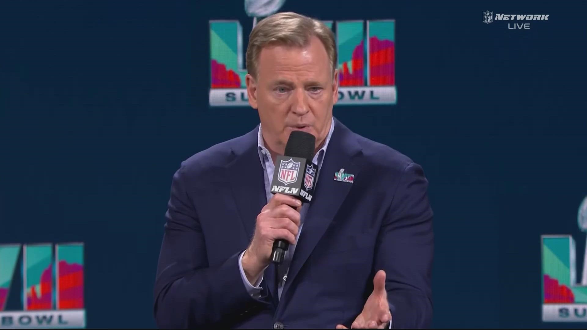 NFL Commissioner dodges questions surrounding Commanders owner Dan ...