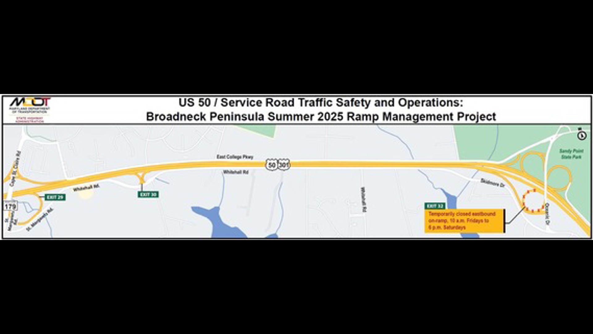 Oceanic Drive ramp to US 50 closes Fridays to Saturdays through August ...