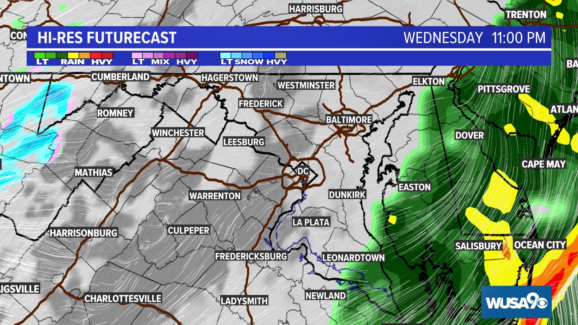 Wednesday weather watch forecast in DC region: Rain, wintry mix | wusa9.com