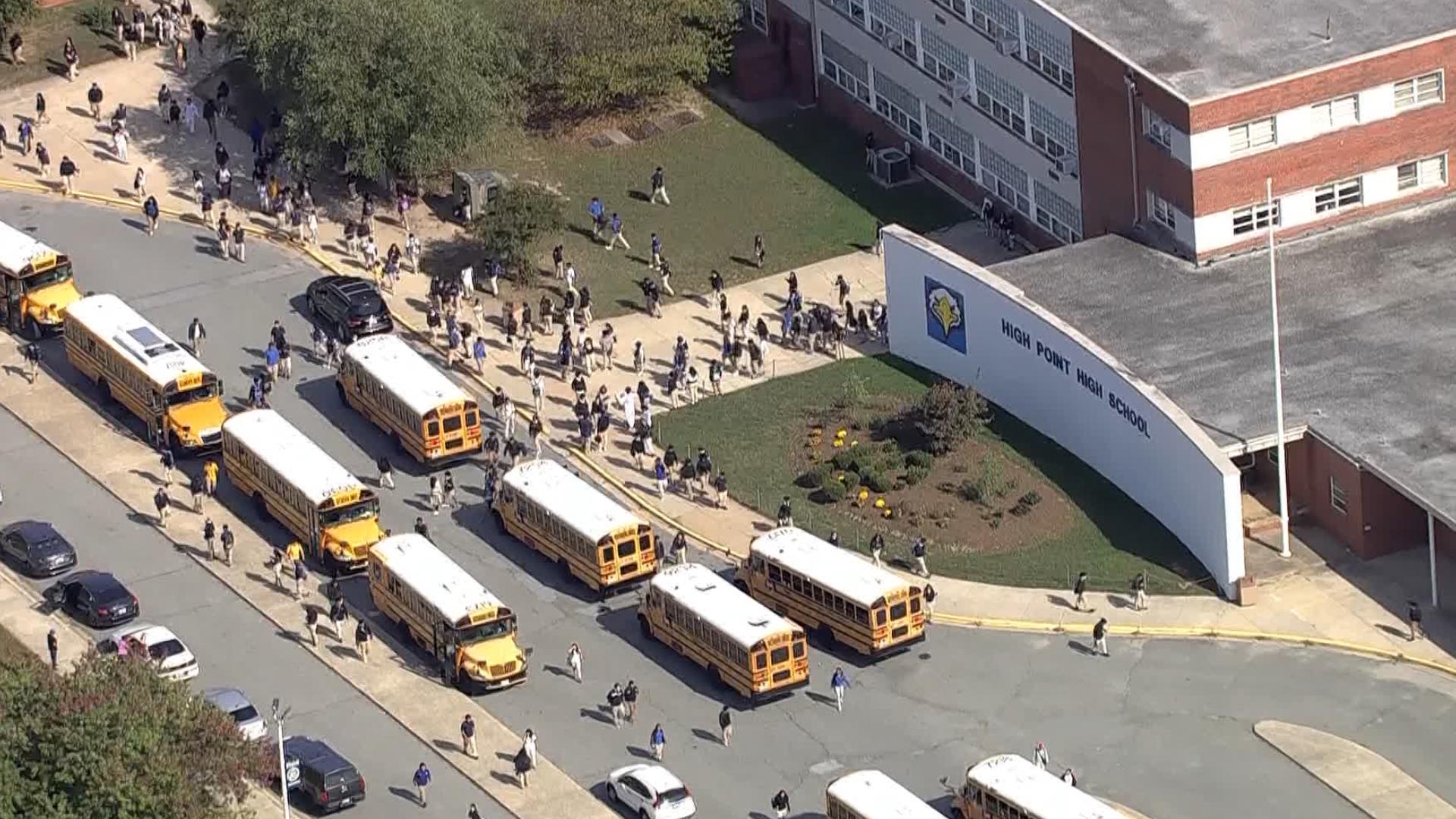 Student shot near High Point High School in Beltsville, Maryland ...