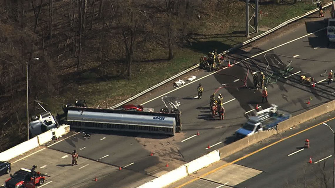 American Legion Bridge reopens 12+ hours after tanker overturns, driver ...
