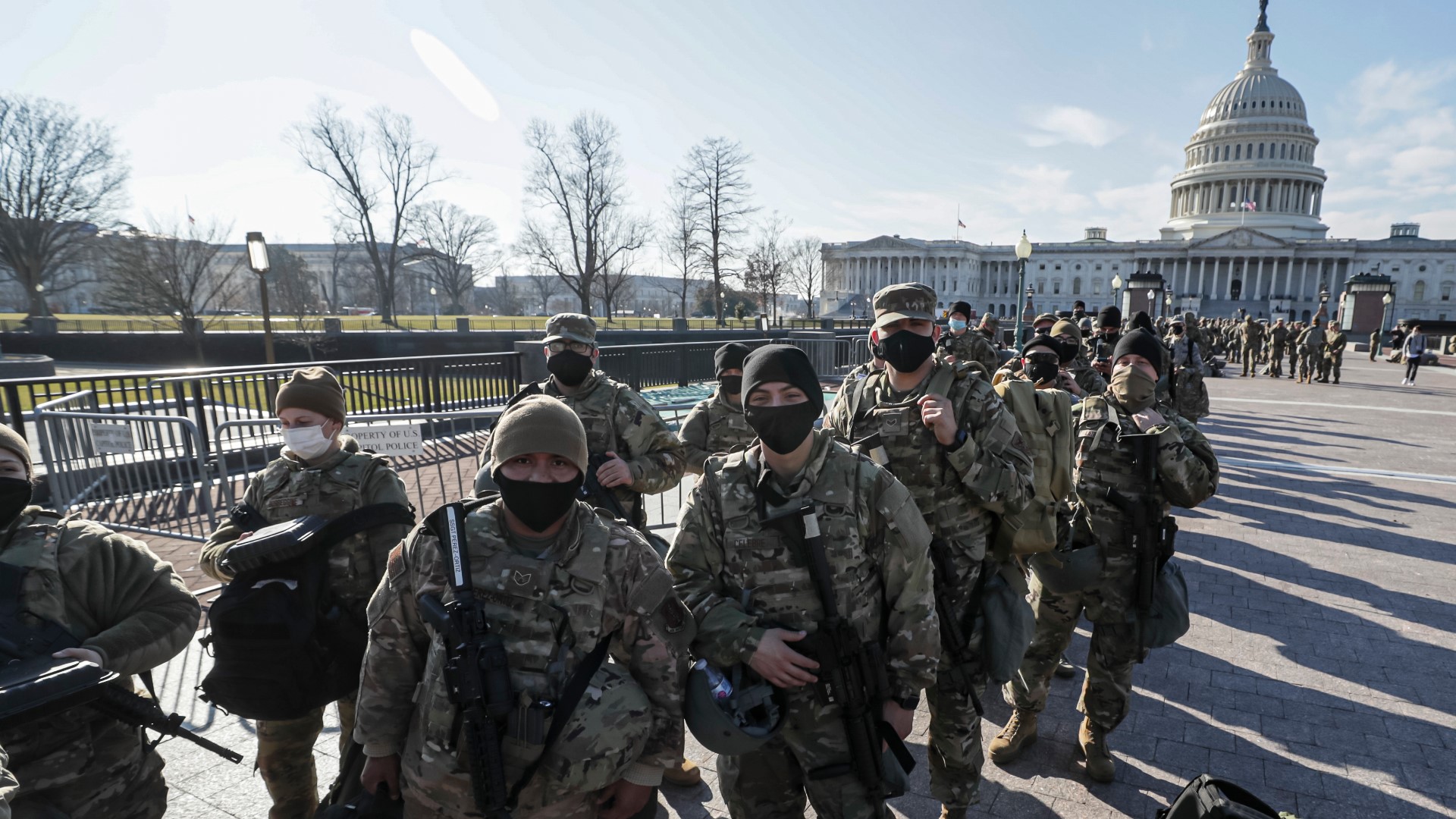 Thousands of National Guard in DC for the inauguration make it look ...