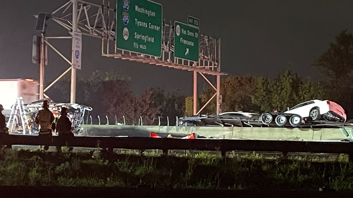 Virginia traffic alert: Crash shuts down lanes of I-495 | wusa9.com
