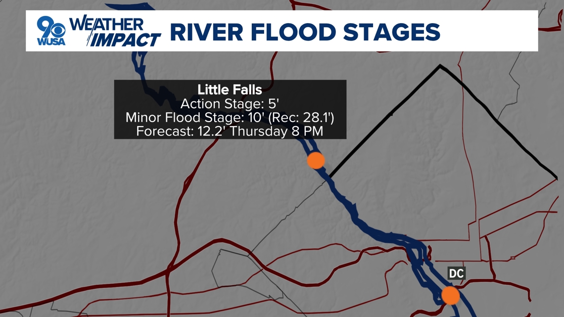 DMV braces for major river flooding amid slow-moving weather system ...