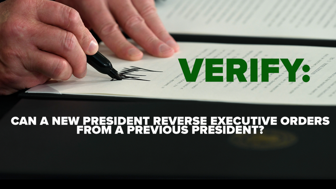 Biden first executive orders: Can Biden overturn Trumps orders? | wusa9.com
