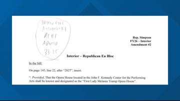 GOP adds amendment to rename Kennedy Center Opera House after Melania ...