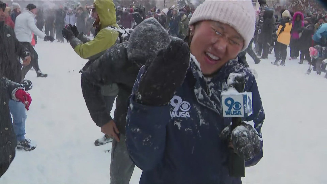 FULL: Massive snowball fight in DC | wusa9.com