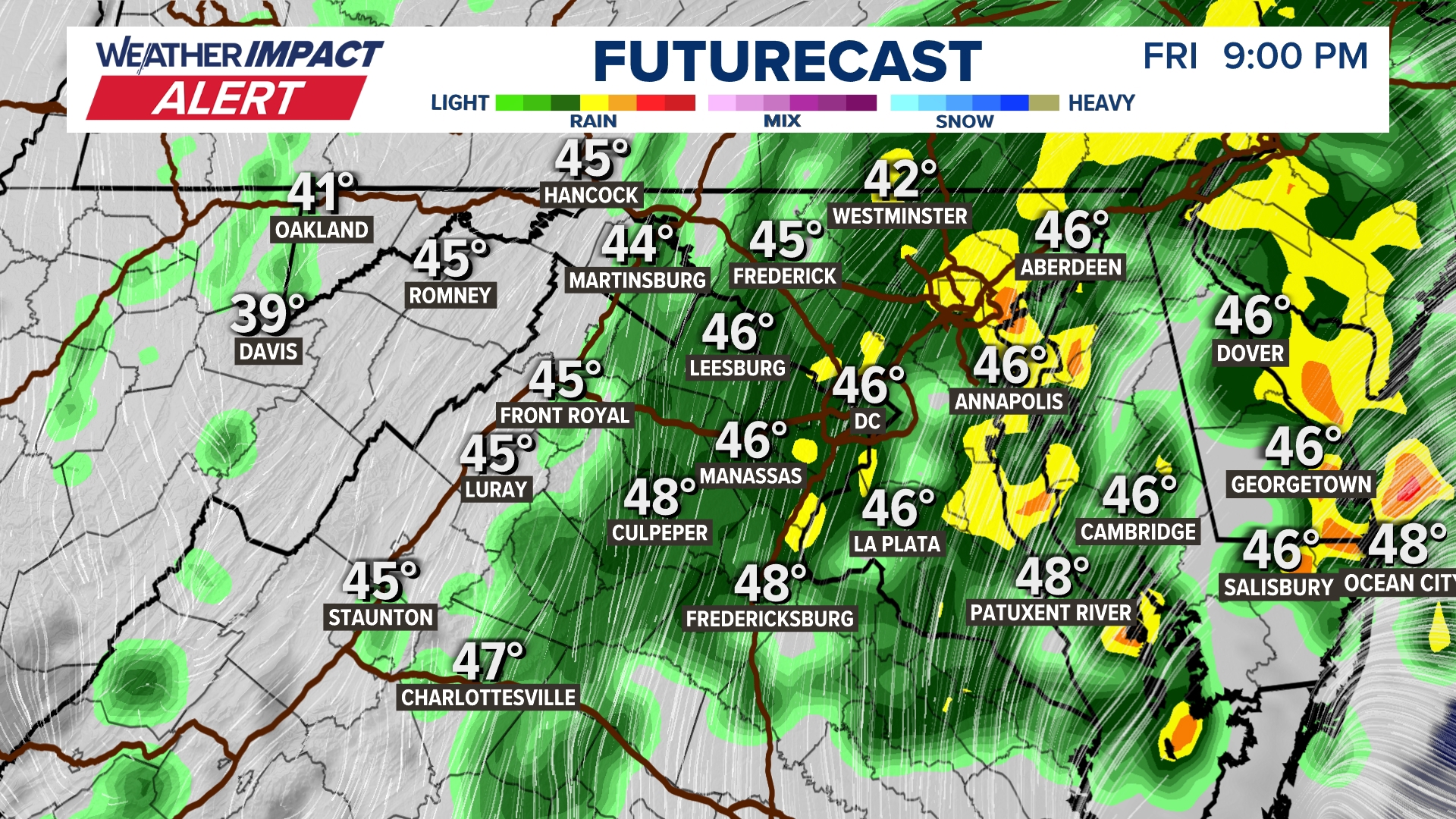 Heavy rain Friday, showers will impact weekend plans | wusa9.com