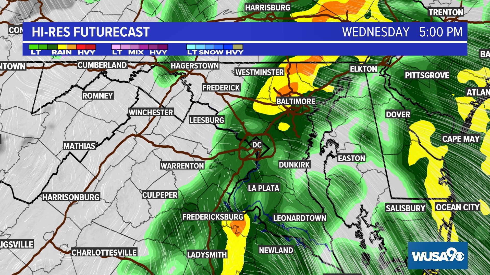 Wednesday weather watch forecast in DC region: Rain, wintry mix | wusa9.com