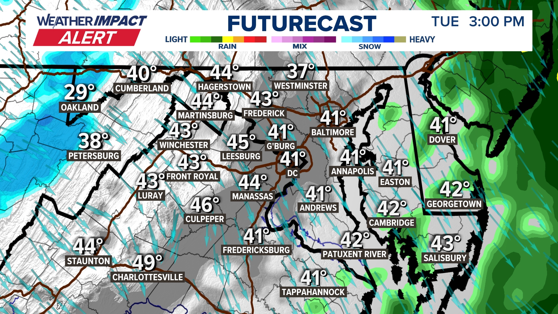 Weather Impact Alert: Rain will taper off over the next couple of hours ...