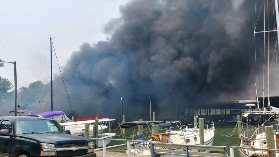 10 boats damaged after fire at Maryland marina | wusa9.com