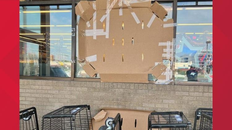 'explosive devices' and Molotov cocktail explode outside Nike store ...