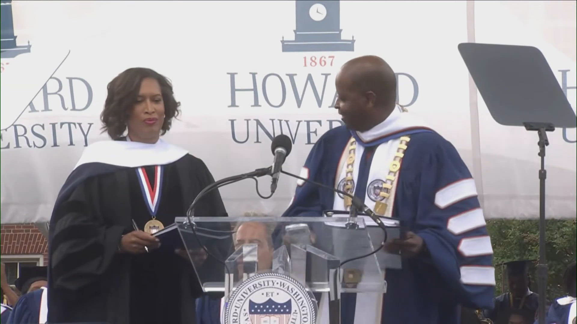 Cheers and boos greet Mayor Bowser at Howard University graduation ...