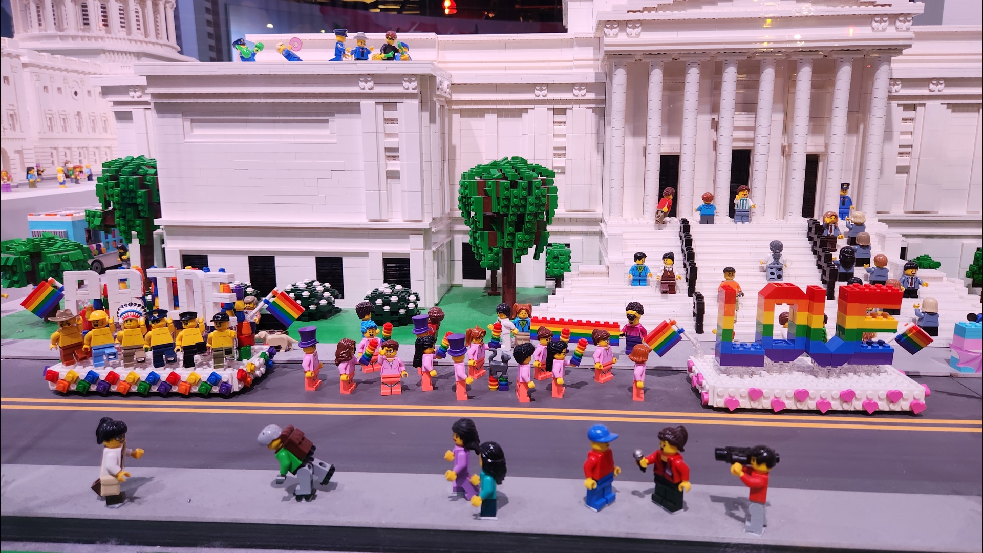 Mini pride parade on display at LEGO Discovery Center in Virginia ...