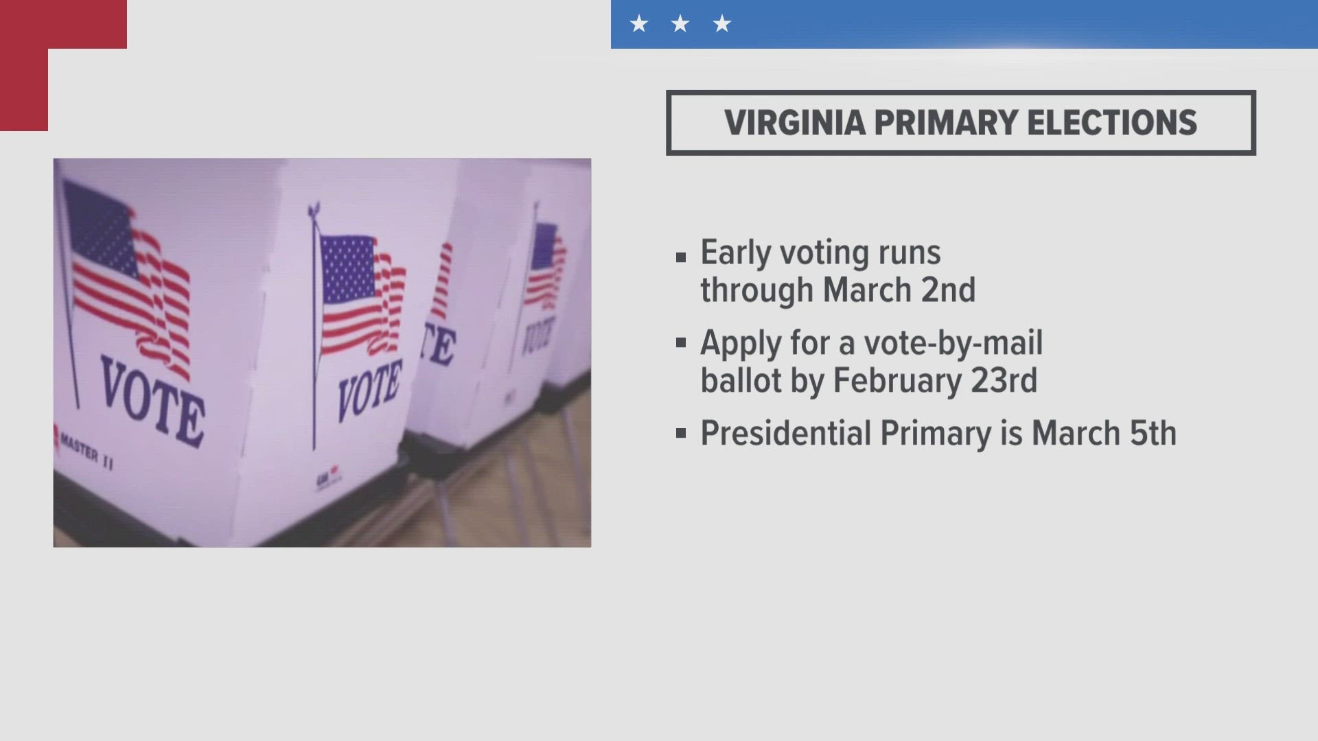 Early voting in Virginia for the Presidential Primary is underway ...