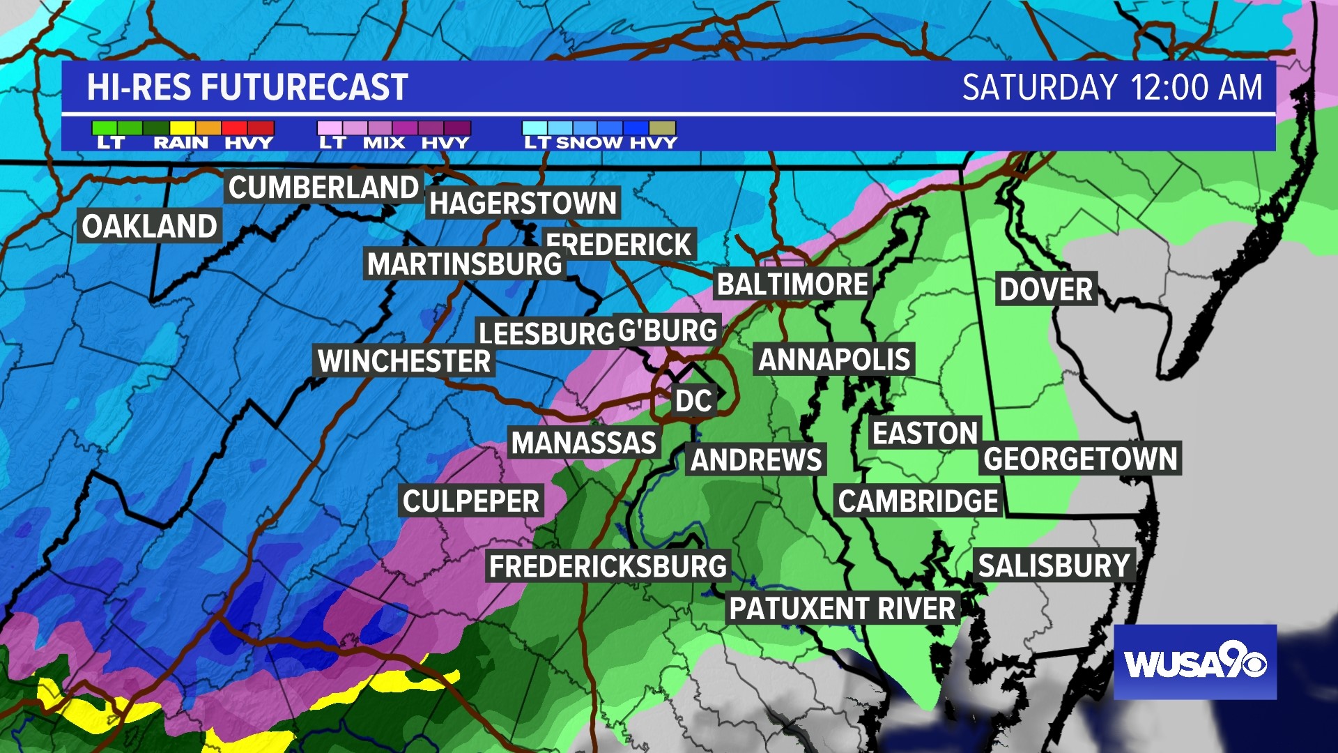 Potential snow this weekend in the DMV | wusa9.com