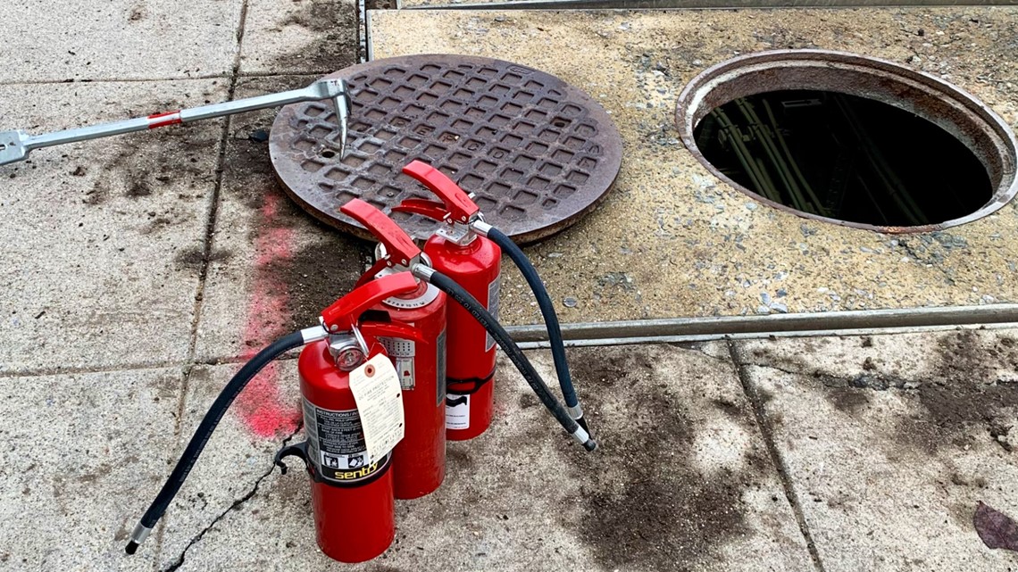 Manhole explosion in Northwest DC causes concrete to shift | wusa9.com