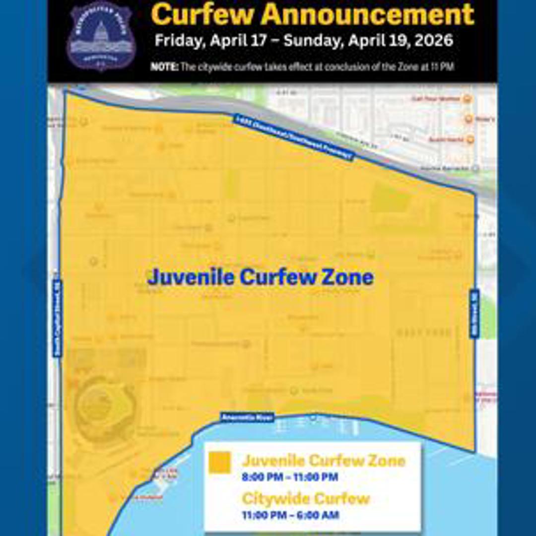 4 DC Juvenile Curfew Zones in effect this weekend after mayor’s ...