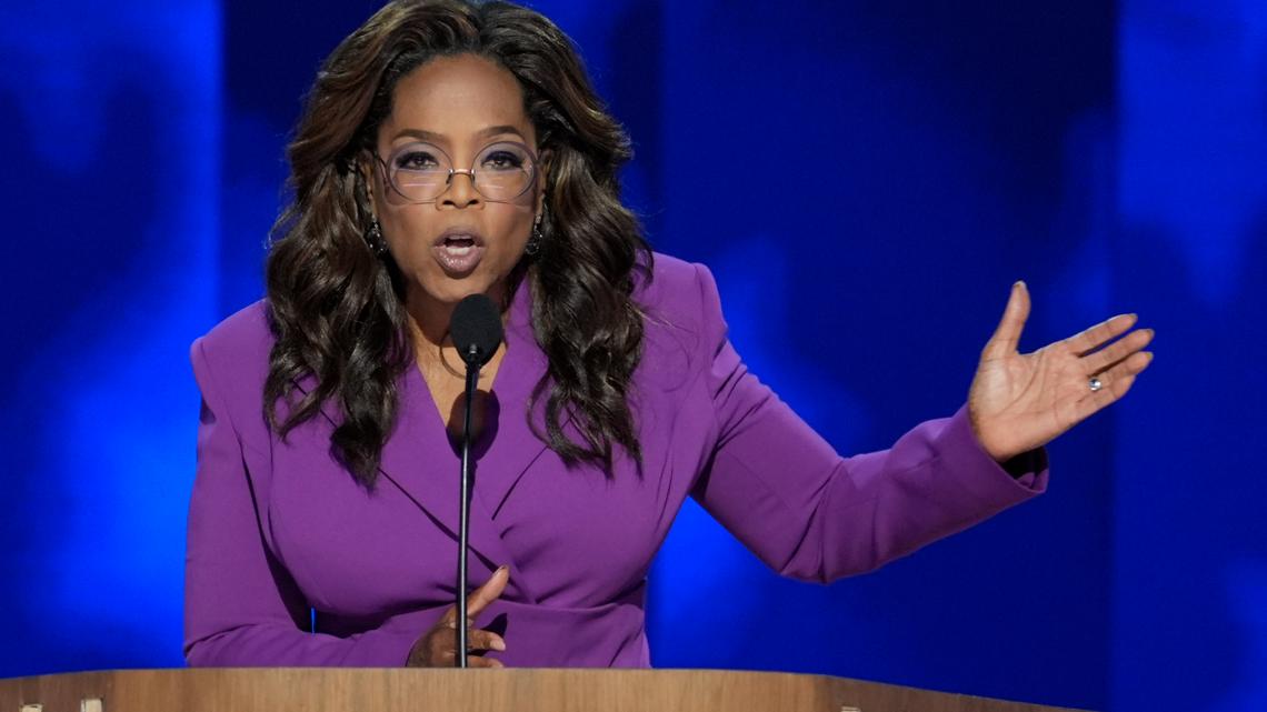 Who was 'childless cat lady' shot during Oprah's DNC speech? | wusa9.com