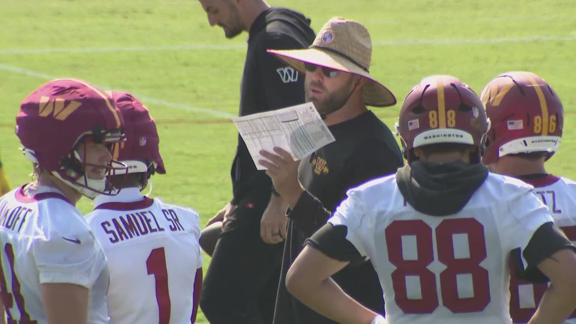 Kliff Kingsbury leads Commanders with early dedication | wusa9.com