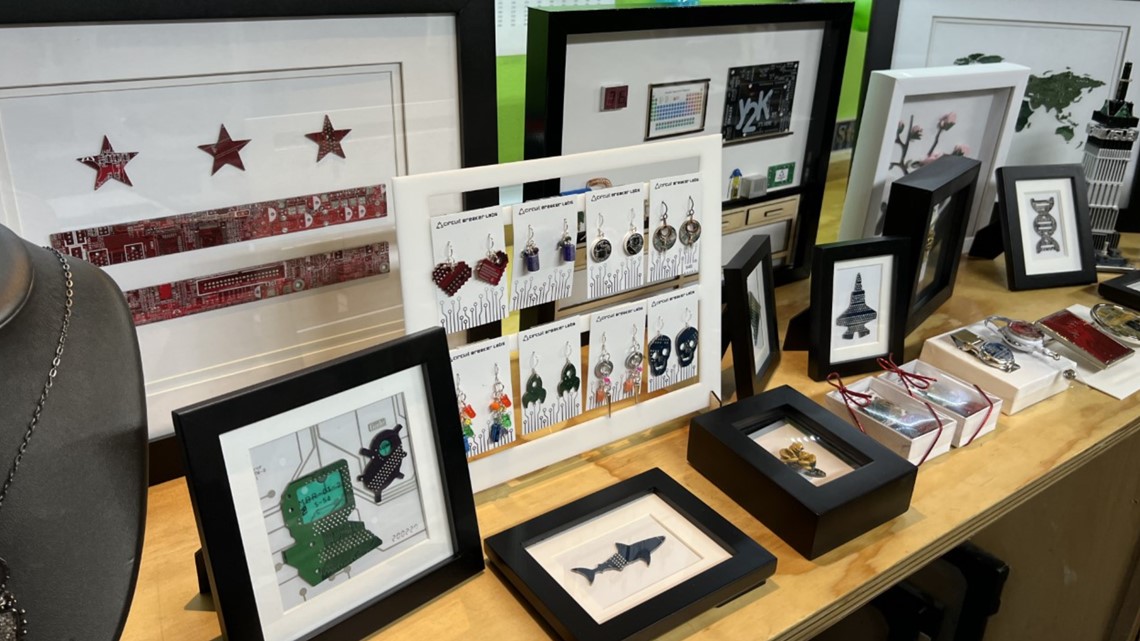 Keeping electronic waste out of the environment & making it art | wusa9.com