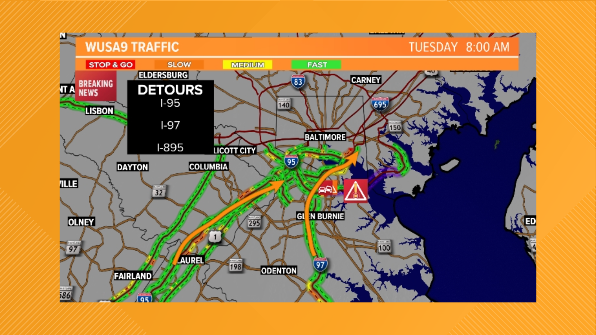 Here's traffic impacts due to Key Bridge collapse in Baltimore | wusa9.com