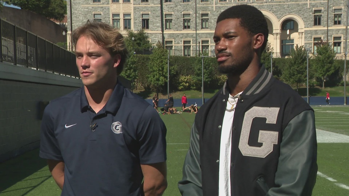 Georgetown football wins on a last-second Hail Mary | wusa9.com