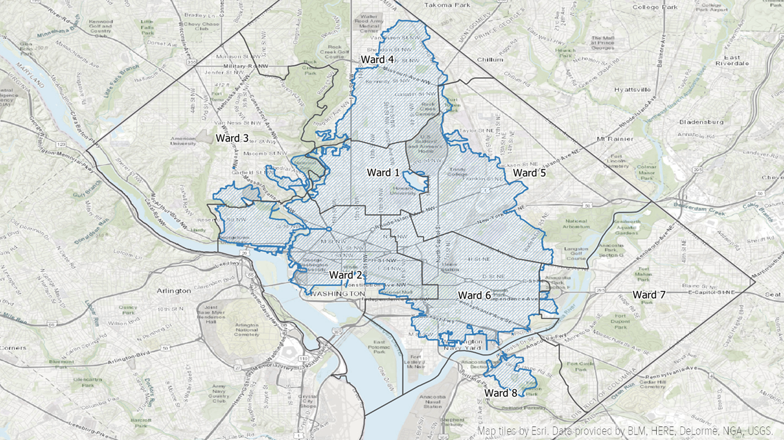 Here's where in D.C. you should treat floodwater like it's sewage ...