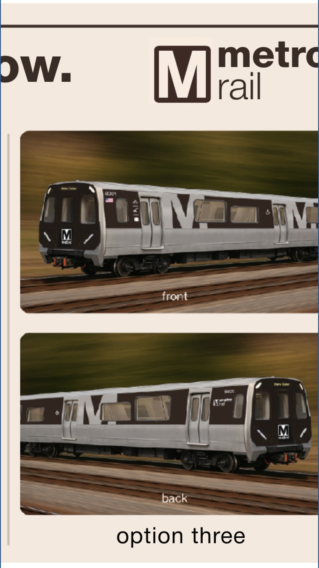 New design chosen for Metro 8000-series trains | wusa9.com