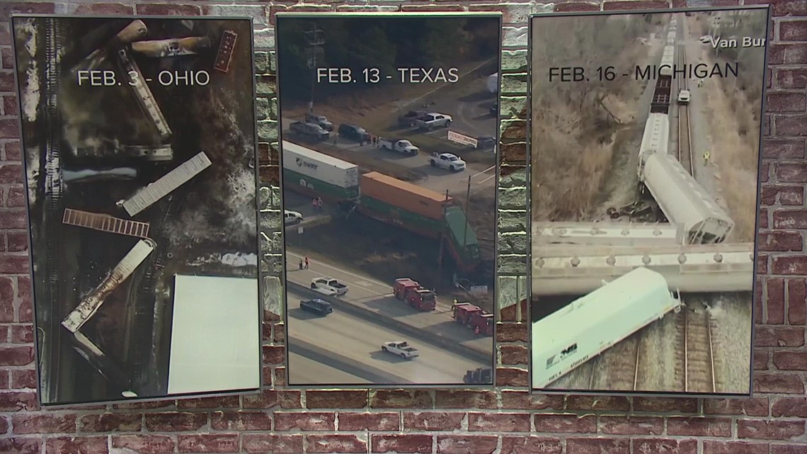 3 Train derailments in 2023; Safety investigations underway | wusa9.com