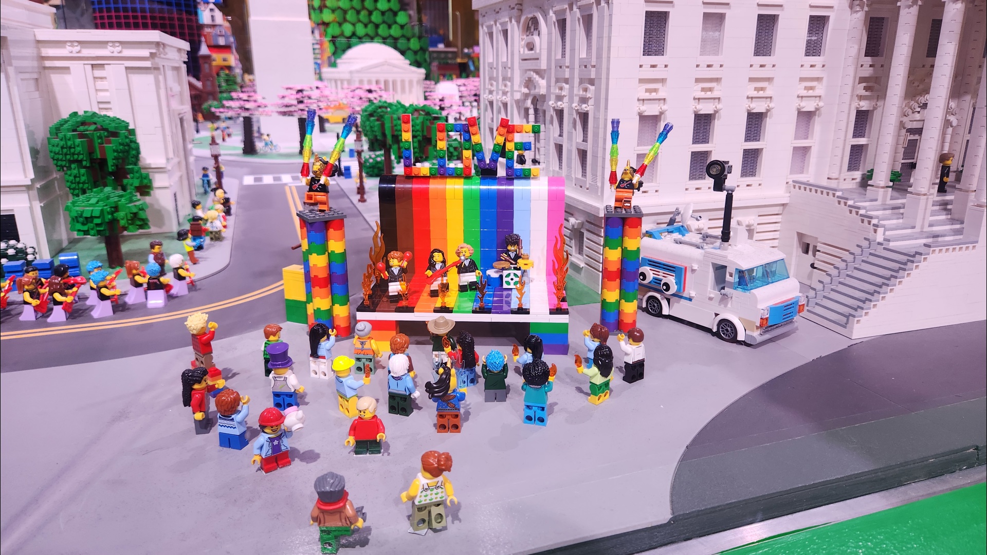 Mini pride parade on display at LEGO Discovery Center in Virginia ...