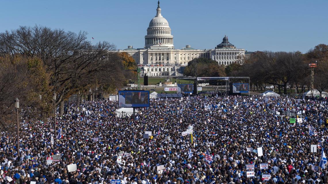Israel rally DC: Thousands expected at March for Israel | wusa9.com