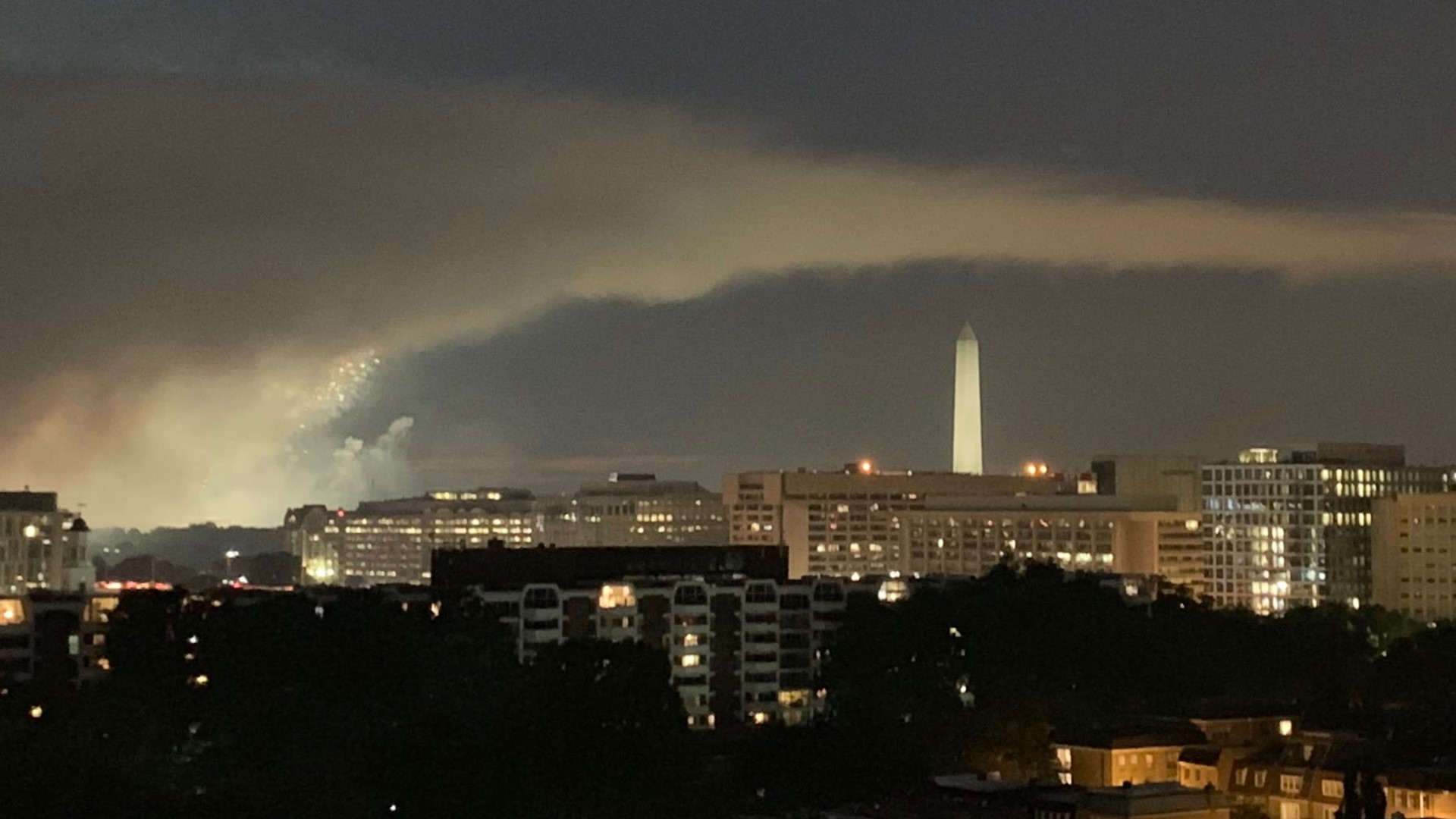 You might've noticed a plume of smoke during the fireworks above the ...