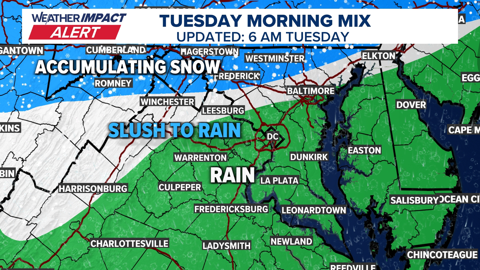 Weather Impact Alert: Rain will taper off over the next couple of hours ...
