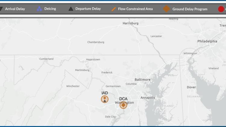 Ground delays issued for IAD, DCA amid severe thunderstorm warning ...